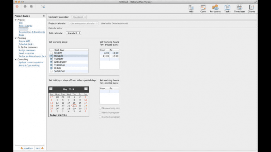 RationalPlan Project Viewer for Mac - Free Download Version 4.16.7500 ...