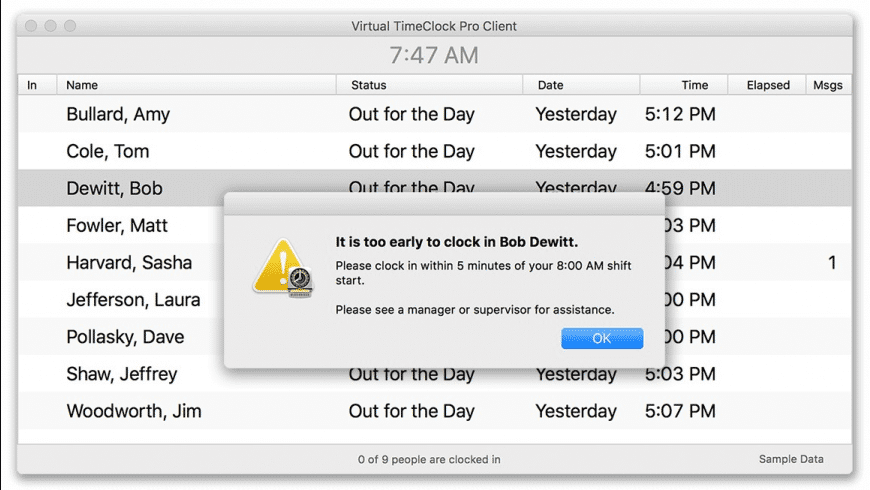 Virtual TimeClock Pro Client for Mac - Free Download Version 19.1 ...