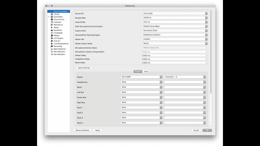 Mixxx Mac Keyboard - sunriseyellow