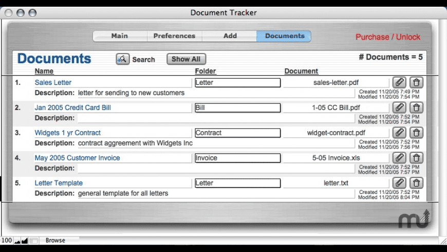 Document Tracker for Mac - Free Download Version 1.0 | MacUpdate